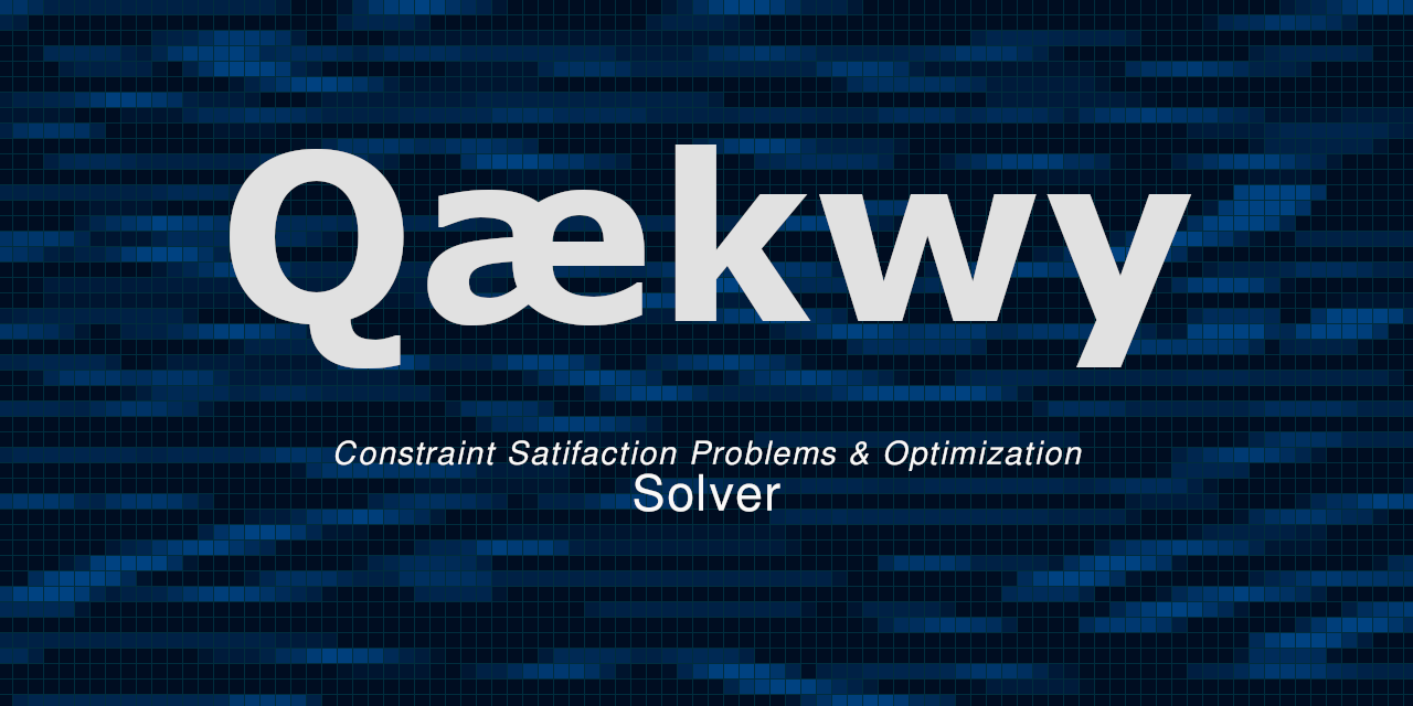 Qaekwy Python - Constraints Satisfaction Problems Solving and Optimization Made Easy